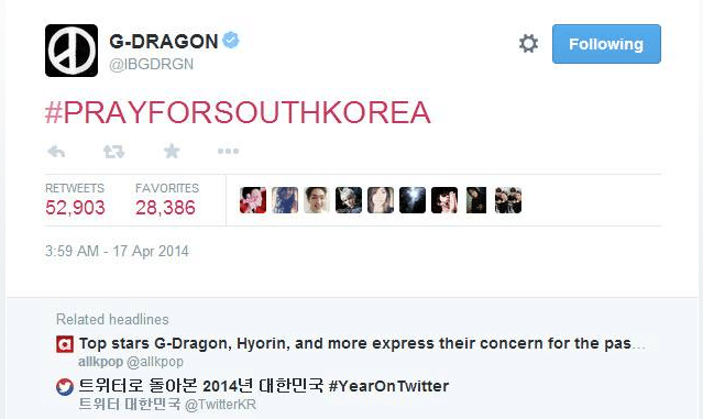 Twitter Korea 2014 Yılında En Çok Takip Edilen, En Çok Re-tweet Edilen ...