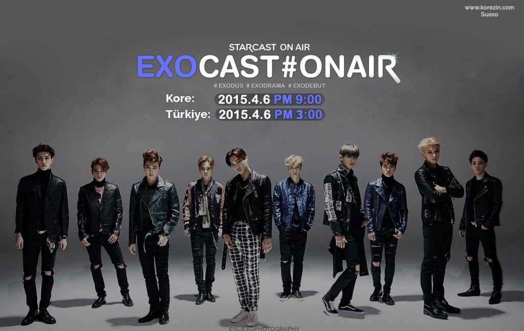 "EXOCAST#ONAIR"ın Canlı Yayın Linkleri! - KoreZin