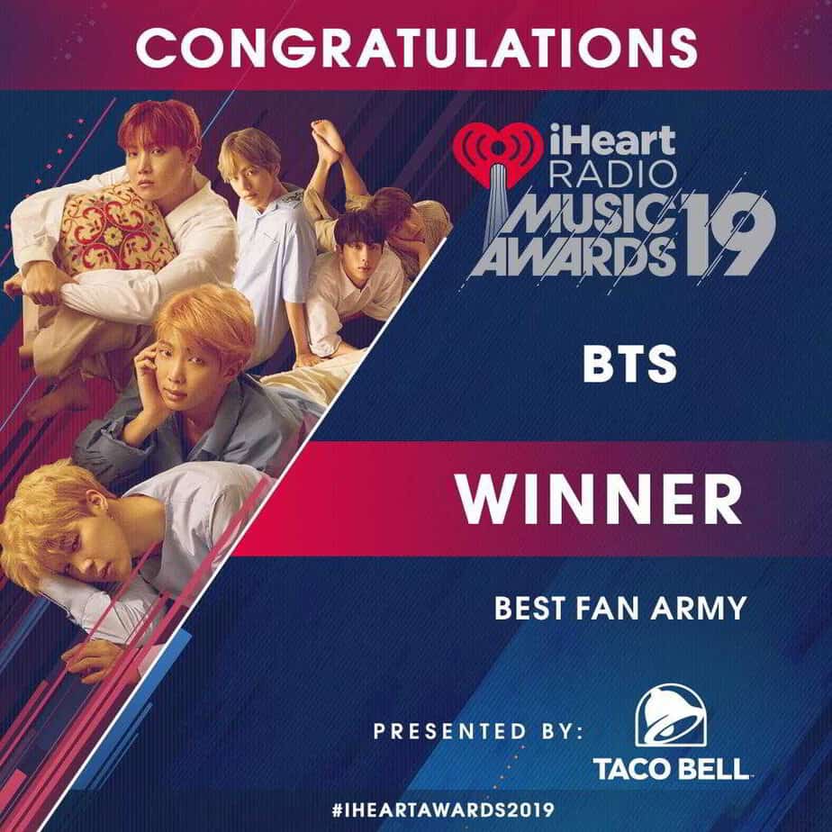 BTS'in ARMY'si, 2019 iHeart Radyo Müzik Ödülleri'nde "Best Fan Army ...