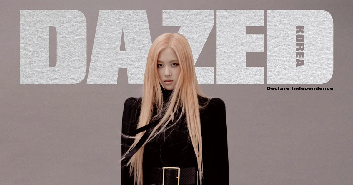 BLACKPINK’den Rosé, DAZED Korea’nın Kapaklarında Nefes Kesici! - KoreZin