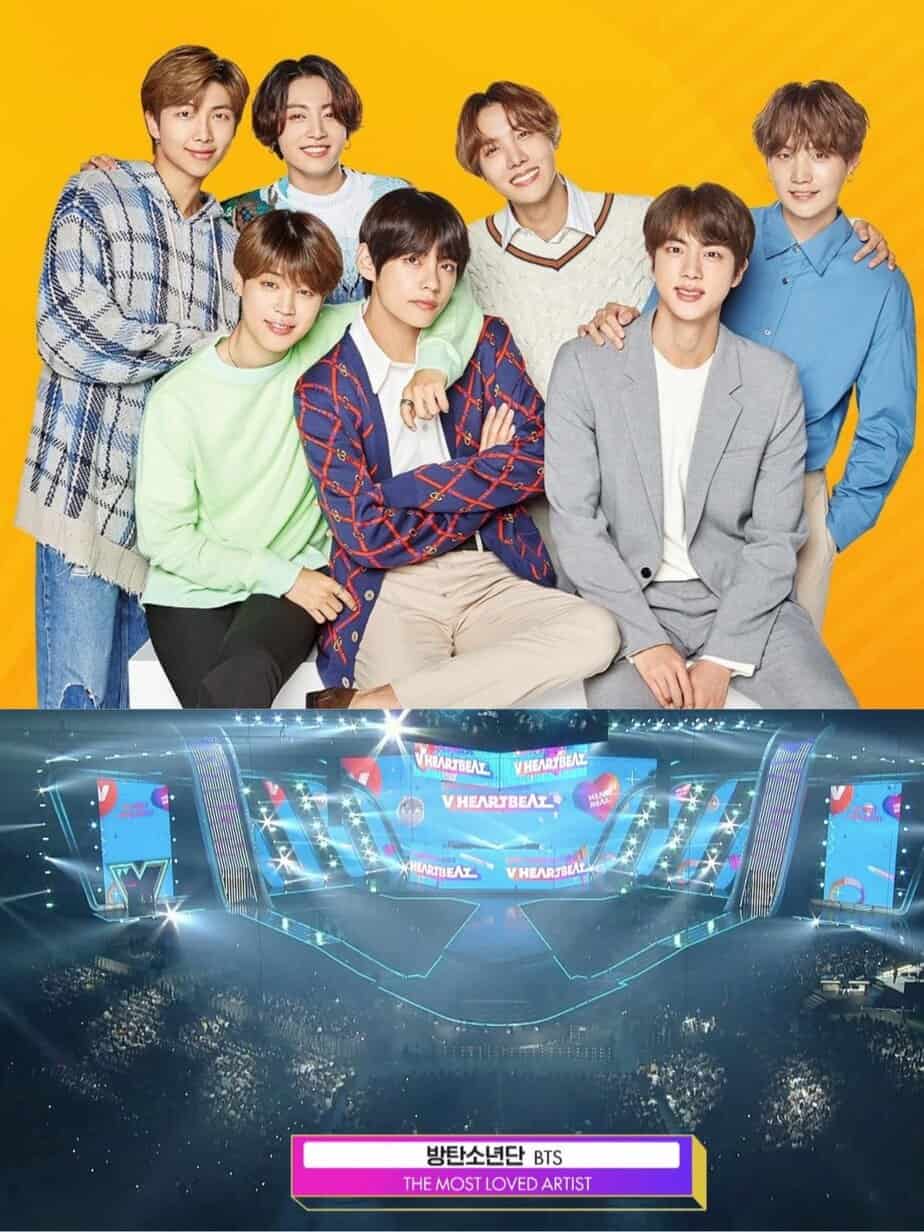 BTS, 2019 V Live 'V HEARTBEAT' Ödül Töreni'nde “En Sevilen Sanatçı ...