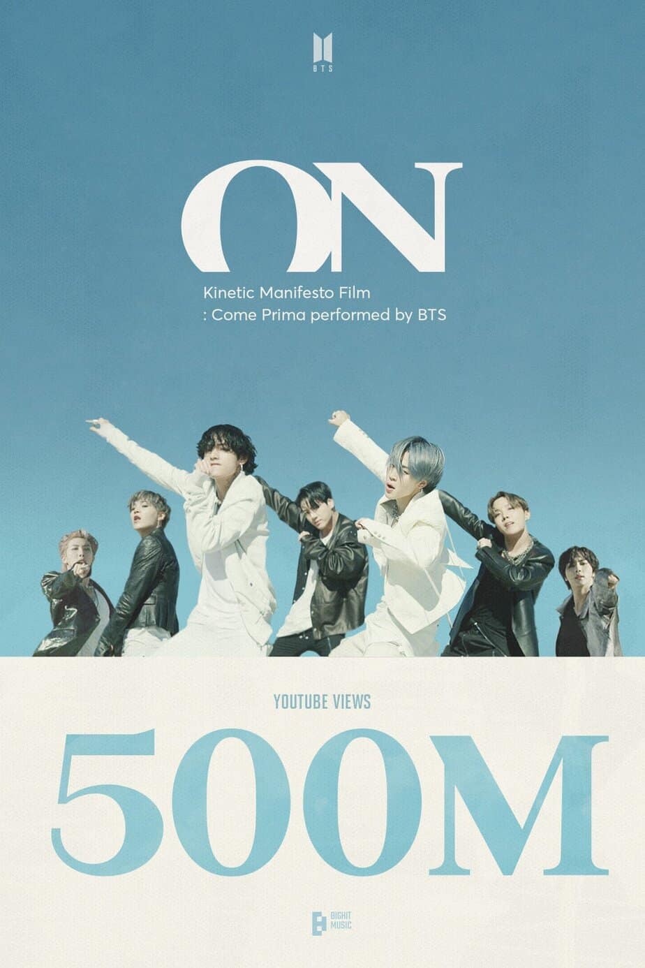 BTS'in, 500 Milyon İzlenmeye Ulaşan 14. Müzik Videosu "'ON' Kinetic ...
