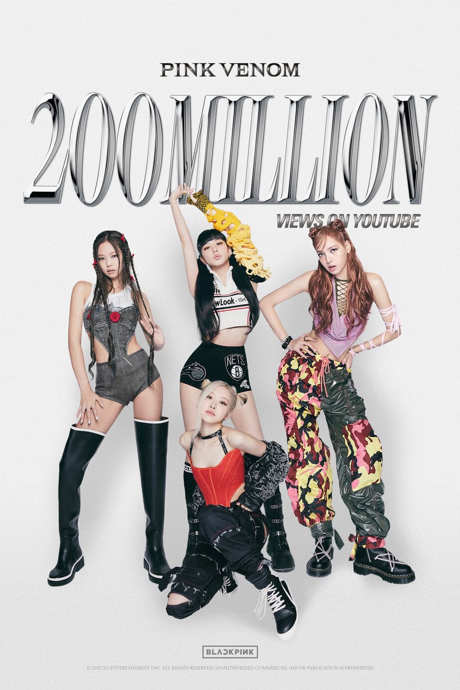 BLACKPINK'ten "Pink Venom", 2022'de Youtube'da En Hızlı 200 Milyon ...