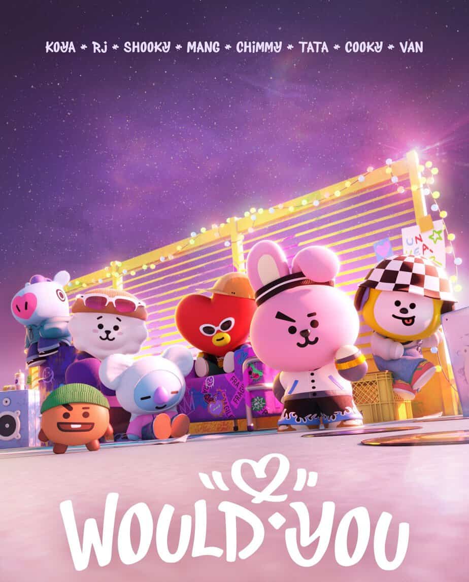 BTS'in BT21 Karakterleri, "Would You" Müzik Videosunda Hip&Hop Yıldızlarına Dönüştü - KoreZin