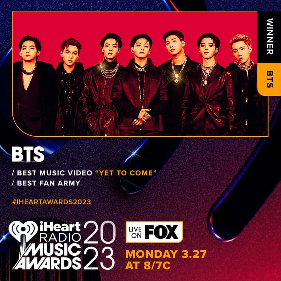 BTS, 2023 iHeartRadio Müzik Ödülleri'nde ‘En İyi Müzik Videosu’ ve ‘En ...