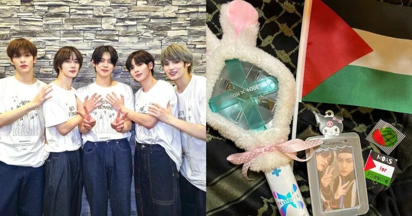 TXT Hayranları Konser Sırasında Filistin Bayrakları Salladı - KoreZin